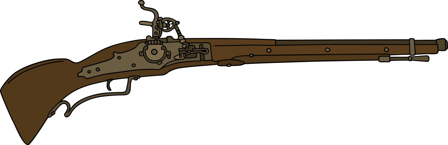 Vintage rifle Royalty Free Vector Image - VectorStock