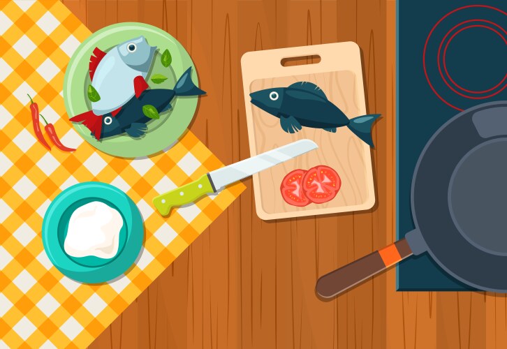 Kitchen Top View Vector Images (over 9,600)