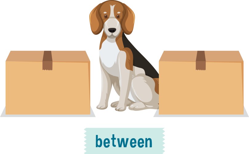 Preposition Between Vector Images (over 340)