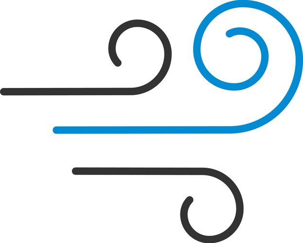 Wind icon Royalty Free Vector Image - VectorStock