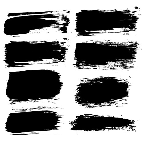 Brush strokes Royalty Free Vector Image - VectorStock