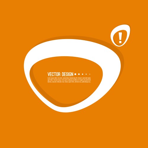 Decorated mark of exclamation Royalty Free Vector Image