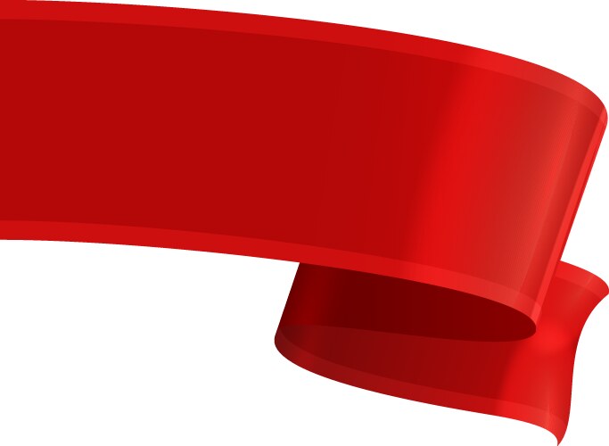 Golden realistic ribbon composition Royalty Free Vector