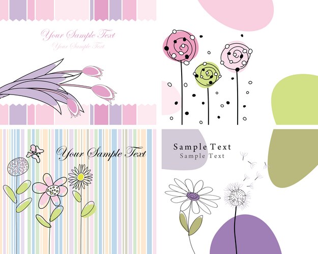 Greeting card design Royalty Free Vector Image