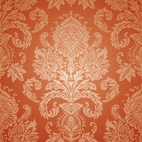 Asian Seamless Pattern Floral Background Vector Image