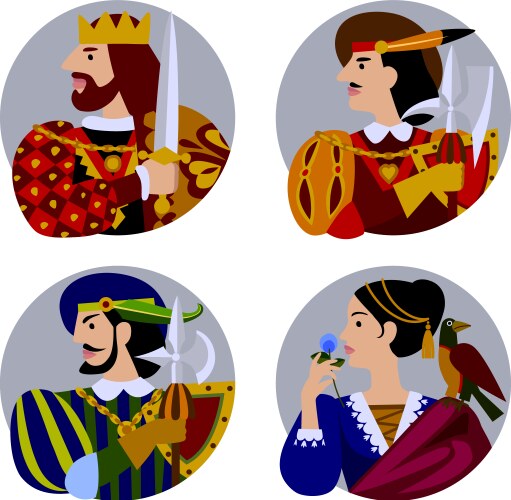 Cartoon King Playing Card Vector Images (over 320)