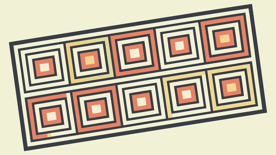 squares interlocking pattern