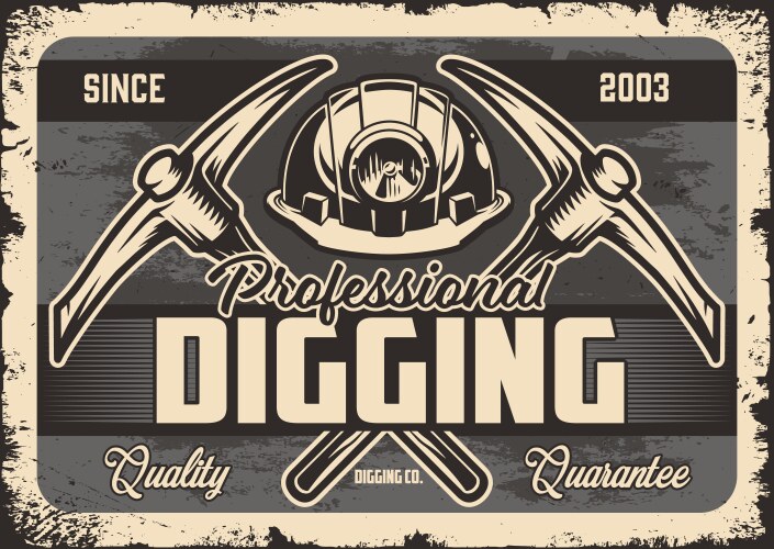 Vintage Digging Tools Vector Images (over 1,900)