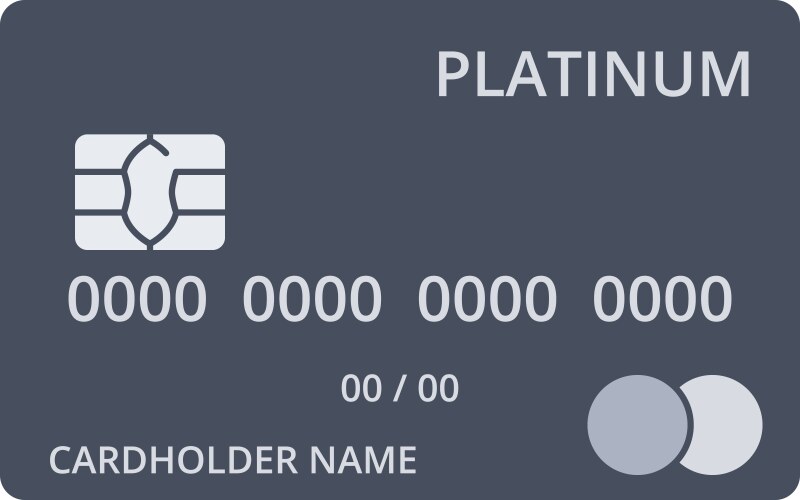 Font for credit cards Royalty Free Vector Image