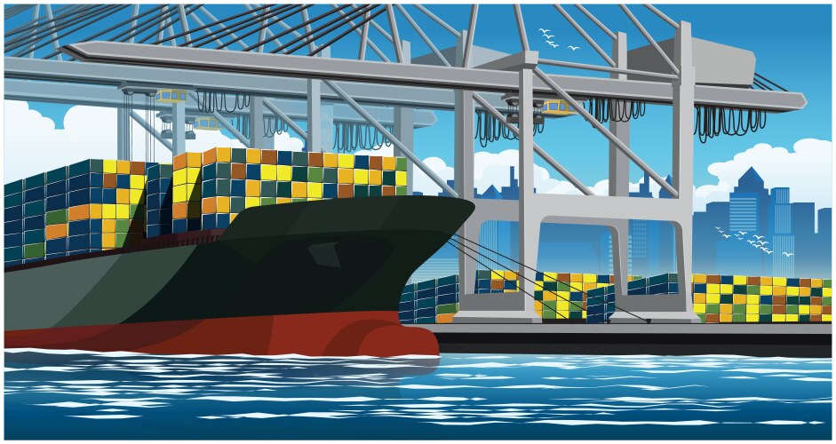 Container Terminal Vector Images (over 3,500)