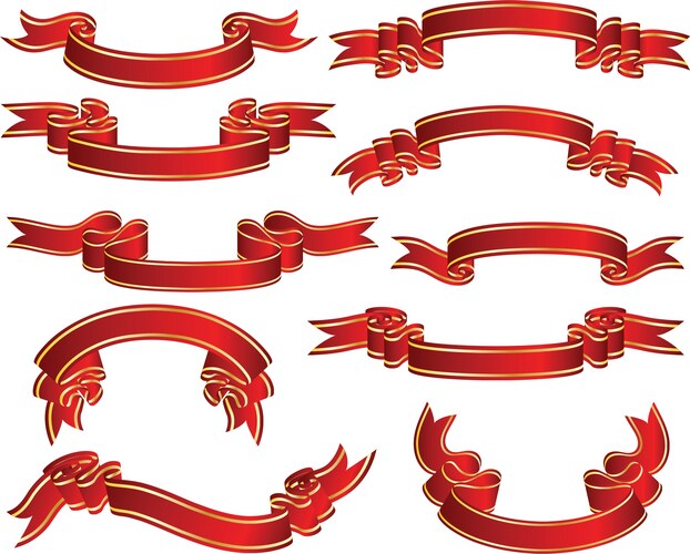 Ribbons Royalty Free Vector Image - VectorStock