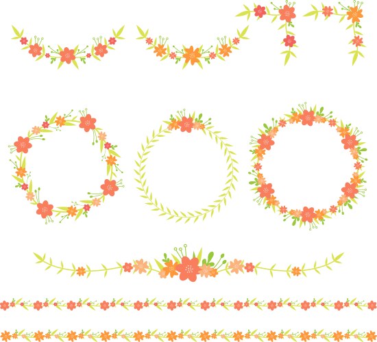 Flower Circle Border Vector Images (over 51,000)