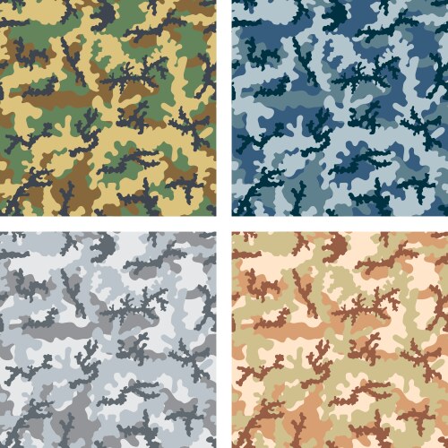 Camoflague patterns Royalty Free Vector Image - VectorStock