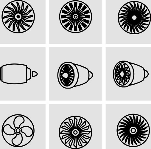 Jet engine icon Royalty Free Vector Image - VectorStock