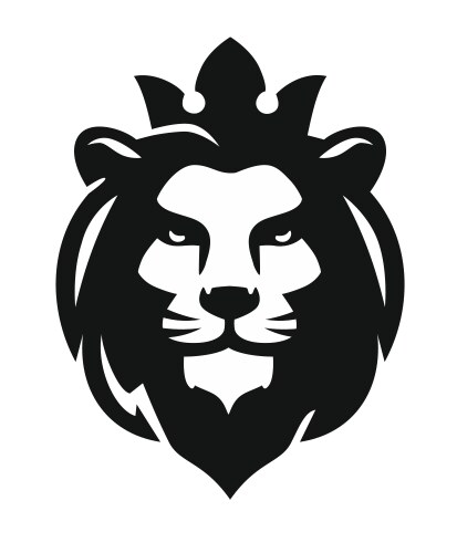 Lion king symbol logo emblem Royalty Free Vector Image