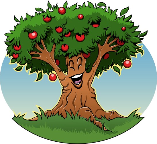Apple Tree Cartoon Vector Images (over 4,700)