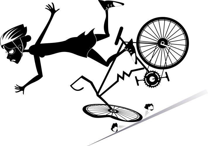 Bike Crash Cartoon Vector Images (over 200)
