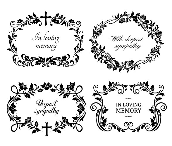Funeral Border Vector Images (over 680)
