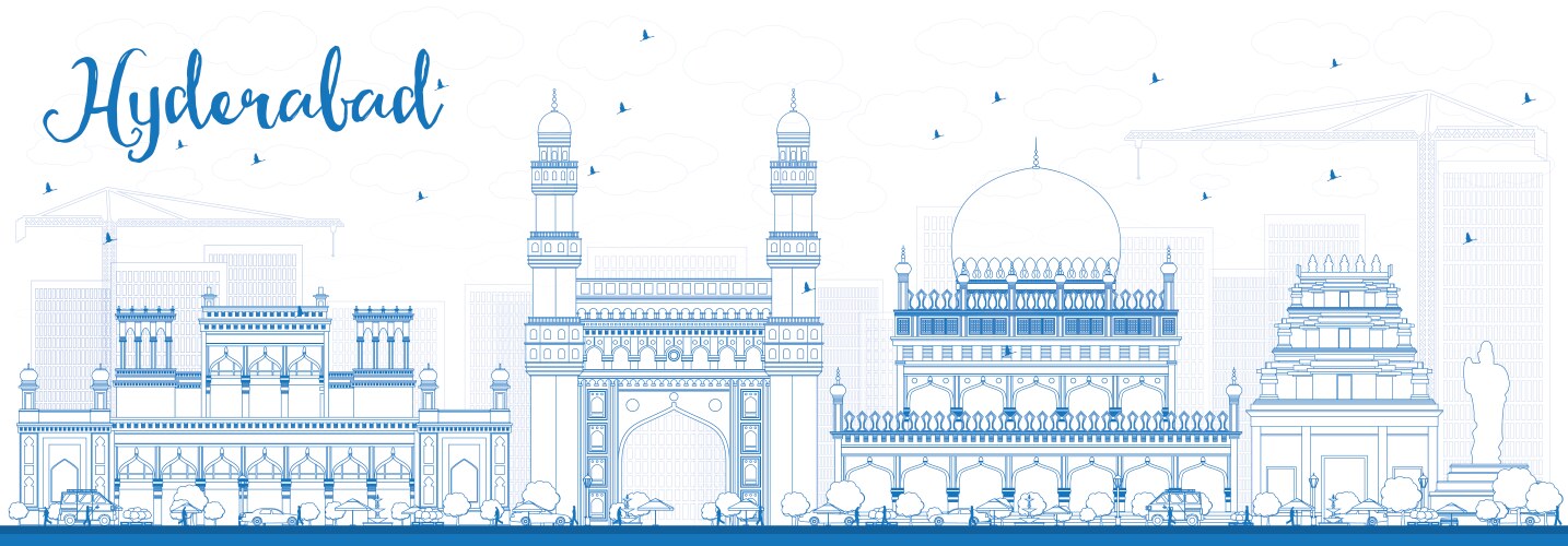 Hyderabad Line Art Vector Images (44)