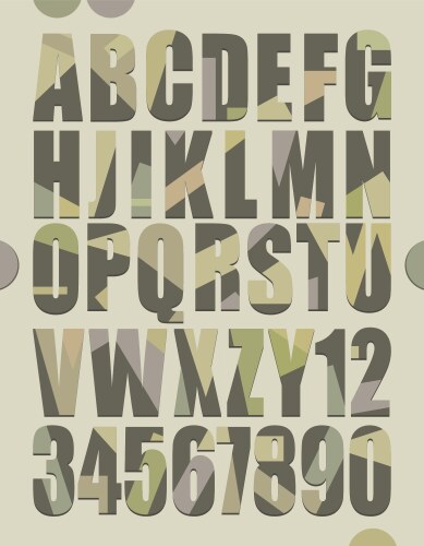 Fantasy forest alphabet for children awesome abc Vector Image