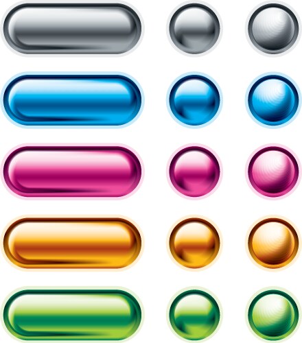 Button Royalty Free Vector Image - VectorStock