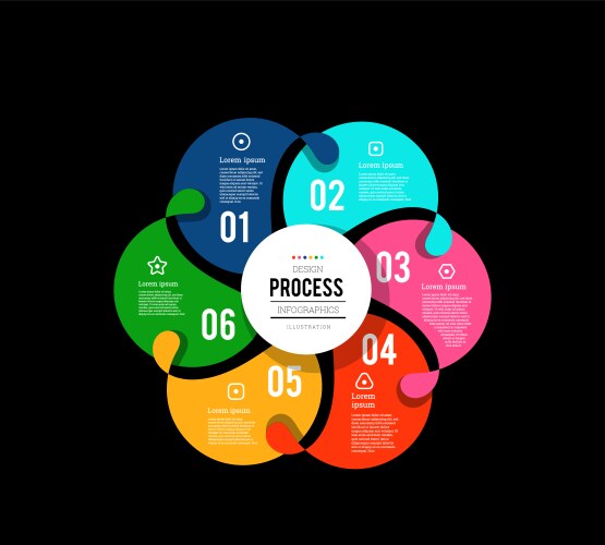 Infographics to describe the process Royalty Free Vector