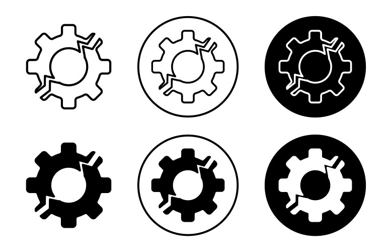 Broken Gear Vector Images (over 3,500)