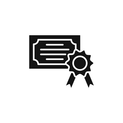 Diploma icon set academic qualification Royalty Free Vector