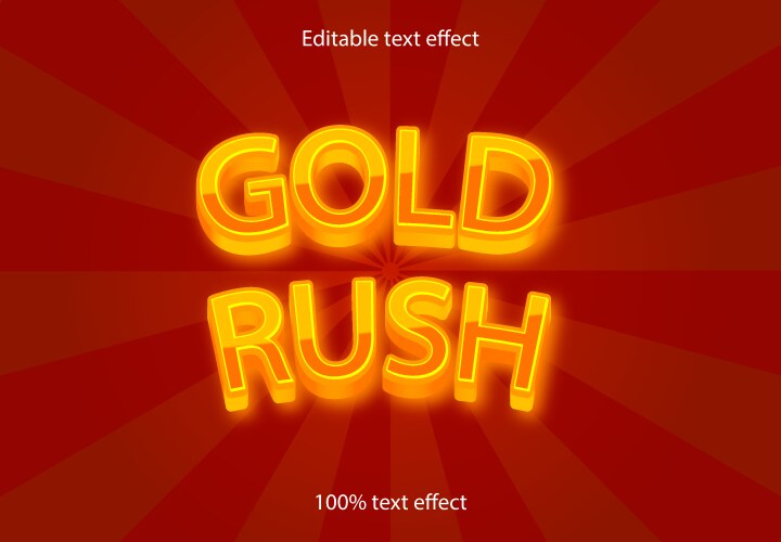 Gold Rush Text Vector Images (90)