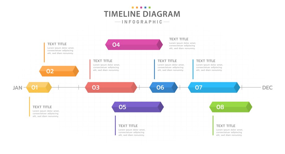 5 steps timeline infographic element Royalty Free Vector