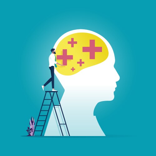 Positive thinking Royalty Free Vector Image - VectorStock