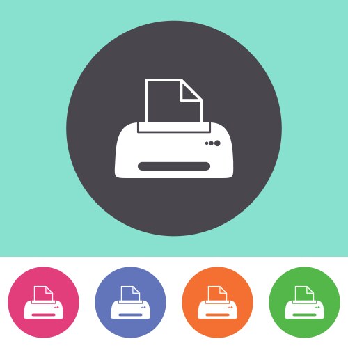 Simple Printer Icon Vector Images (over 6,400)