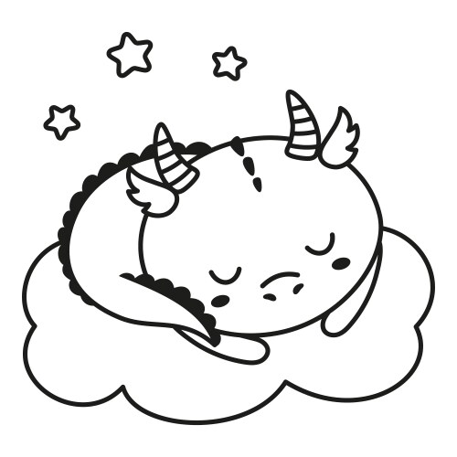 Sleeping Dragon Vector Images (over 400)