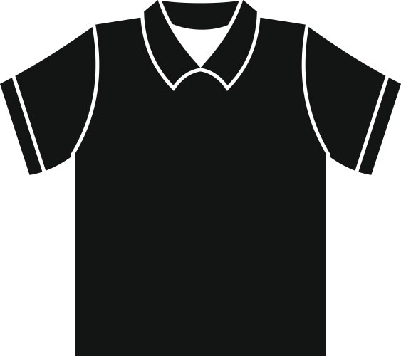 Polo tshirt icon outline style Royalty Free Vector Image