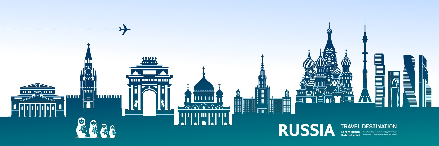 Russia tula tourism landmarks city travel Vector Image
