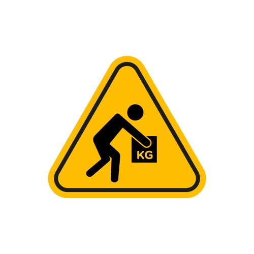 Tripping hazard warning sign icon set danger Vector Image