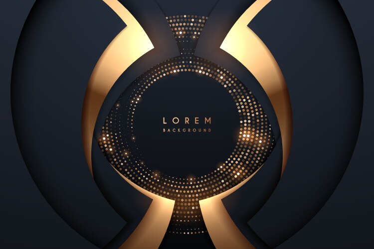 Abstract blue and gold light effect background Vector Image