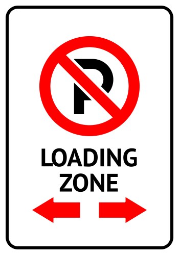 No parking anytime Royalty Free Vector Image - VectorStock