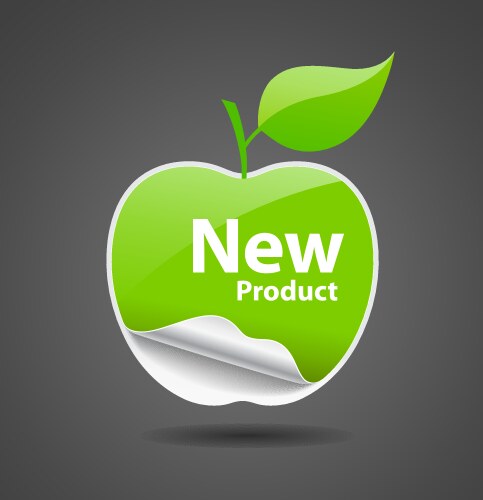 Fruit Price Tag Sticker Royalty Free Vector Image