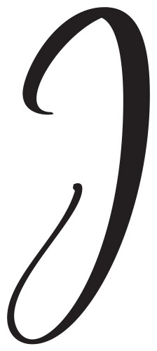 Cursive Font Letter I Vector Images (over 230)