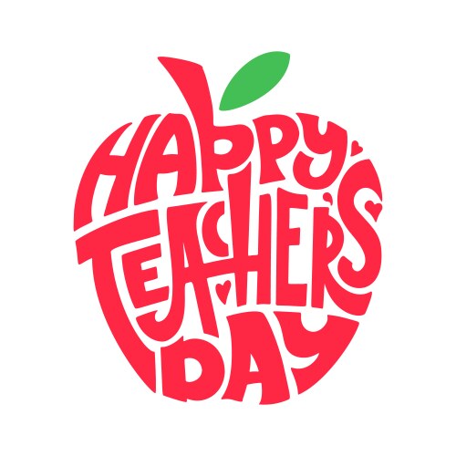 Happy Teachers Day Poster – Royalty-Free Vector | VectorStock