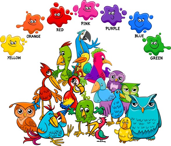 Learn color Royalty Free Vector Image - VectorStock