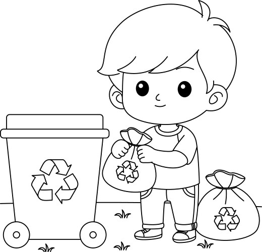 Dustbin drawing Vector Images & Graphics for Commercial Use | VectorStock