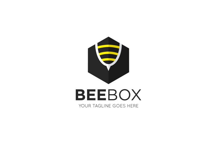 Security bee logo Royalty Free Vector Image - VectorStock