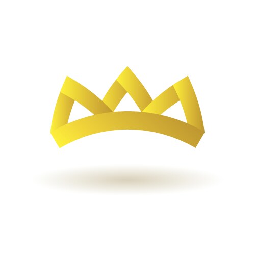 Creative crown shape logo symbol icon Royalty Free Vector