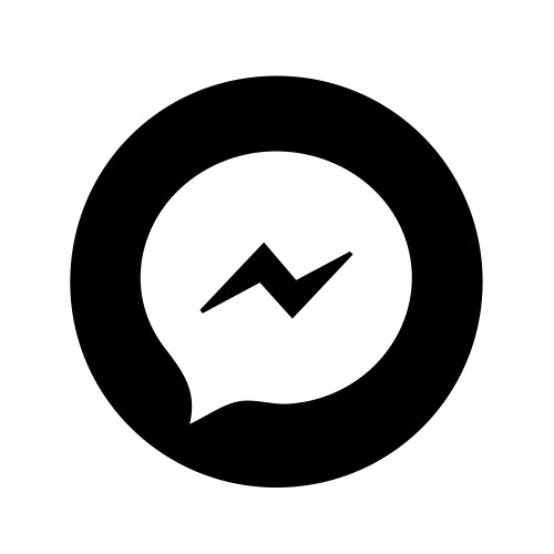 Messenger icon art icons and graphics Royalty Free Vector