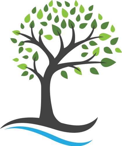 Tree of life healing center Royalty Free Vector Image