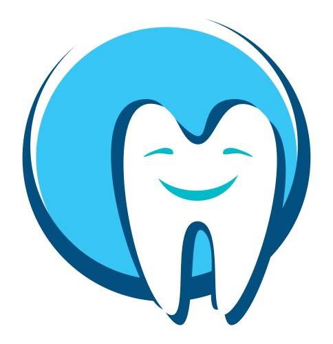Tooth circle icon Royalty Free Vector Image - VectorStock