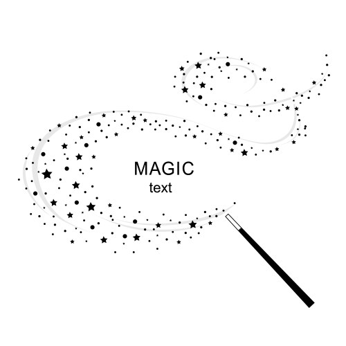 Magic wand Royalty Free Vector Image - VectorStock