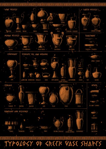 Greek vessel shapes Royalty Free Vector Image - VectorStock